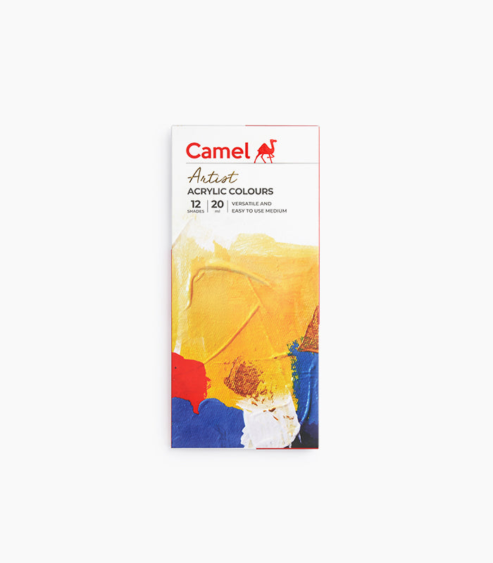 Camel Artist Acrylic Colours 12Colour Set 20ML Tube – Premium Stationers