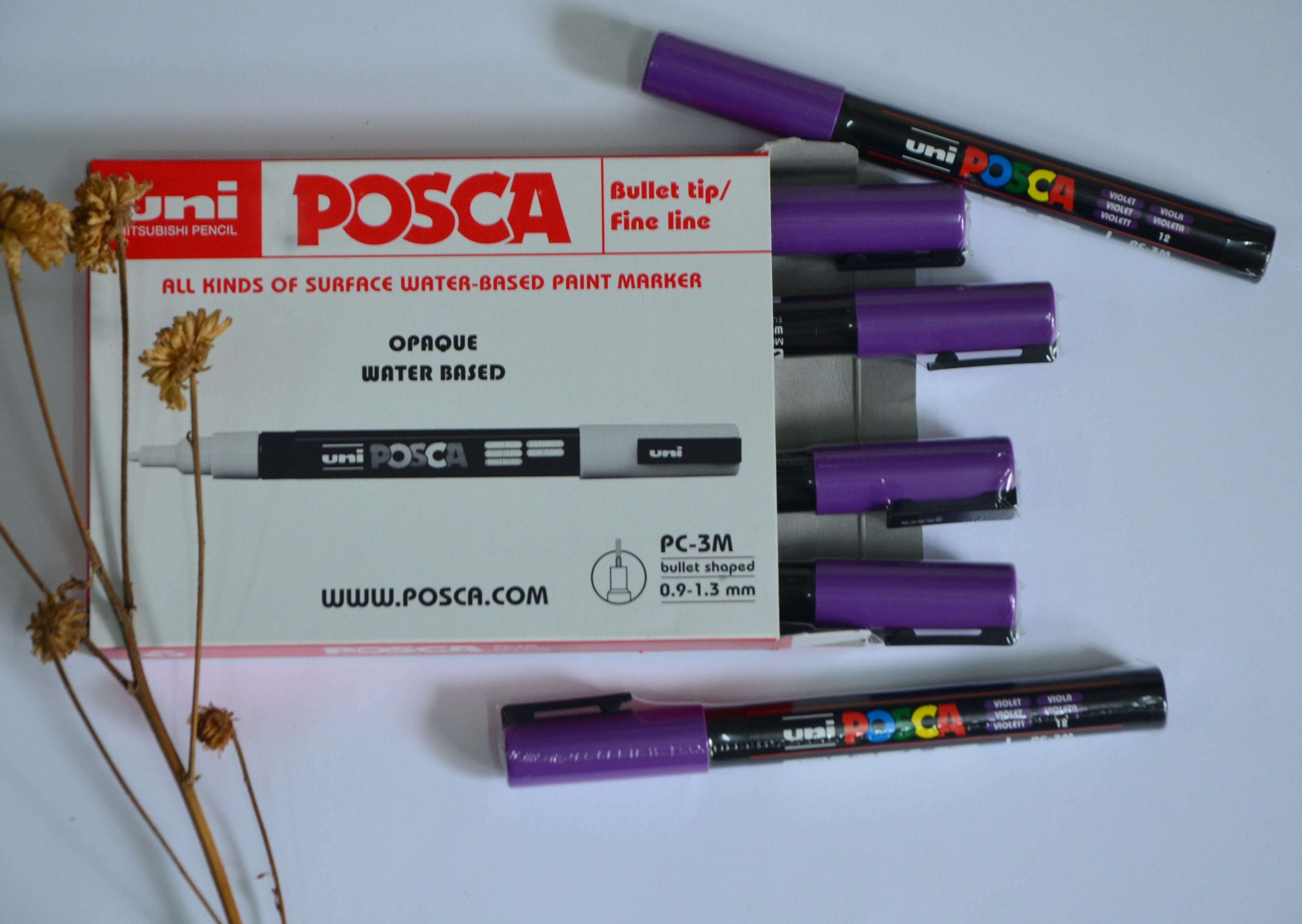 Uni POSCA Permanent Marker (PC-3M) - Purple – Premium Stationers