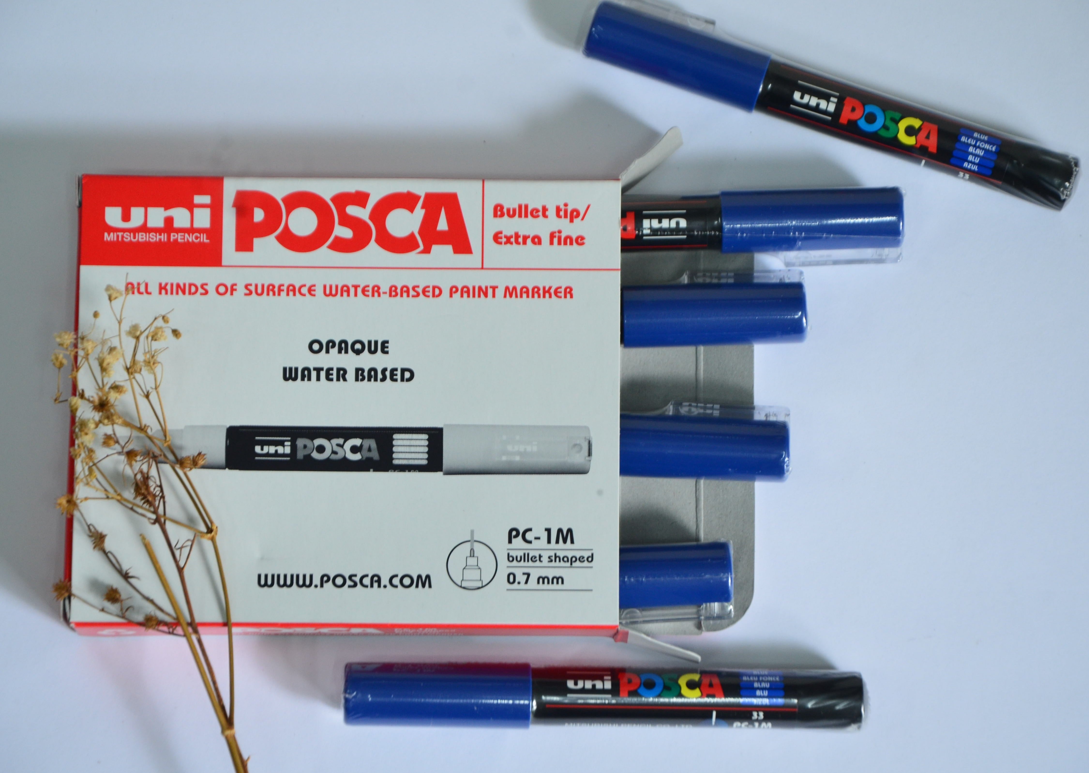 Uni POSCA Permanent Marker (PC-1M)- Blue – Premium Stationers