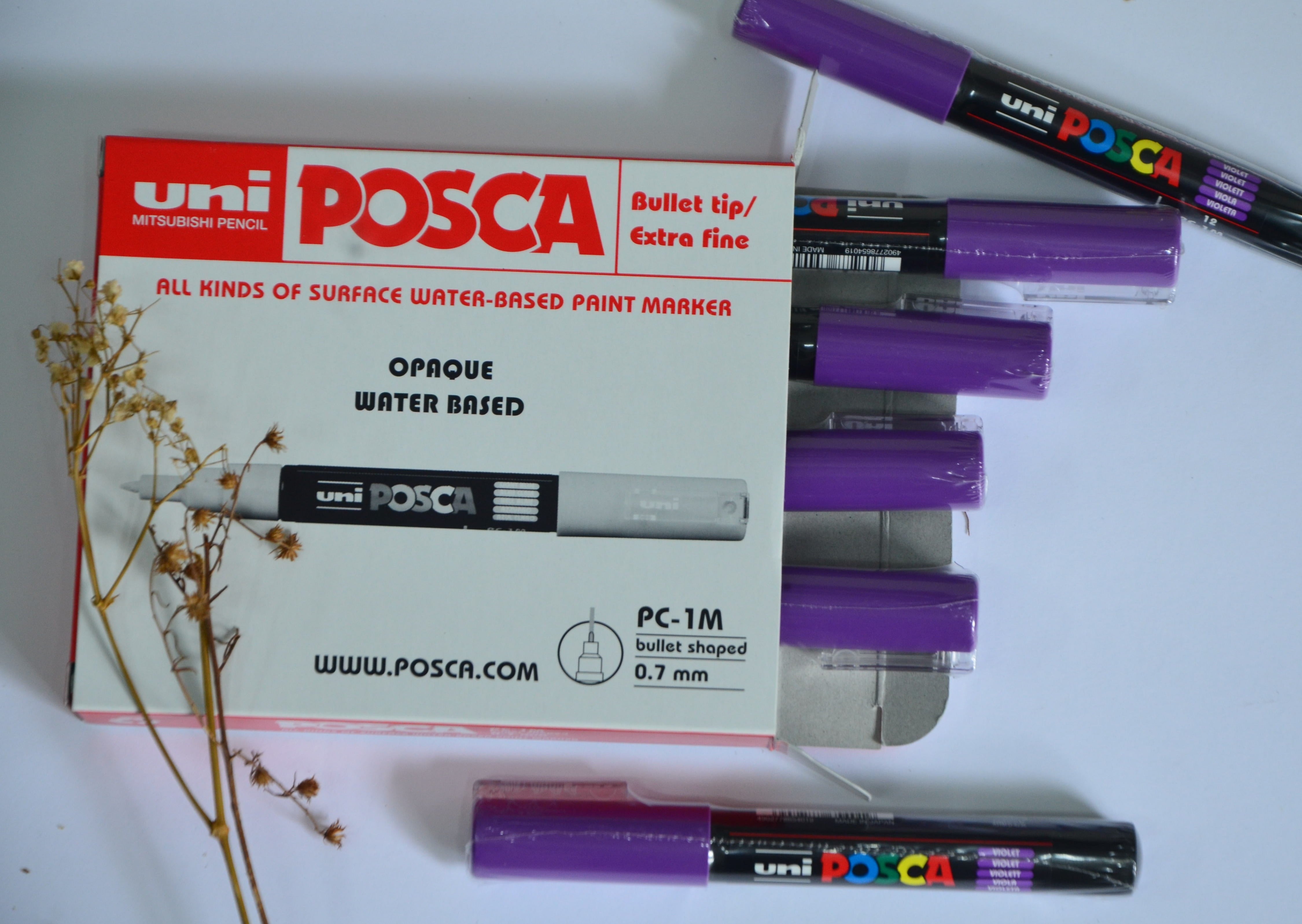 Uni POSCA Permanent Marker (PC-1M) - Purple – Premium Stationers
