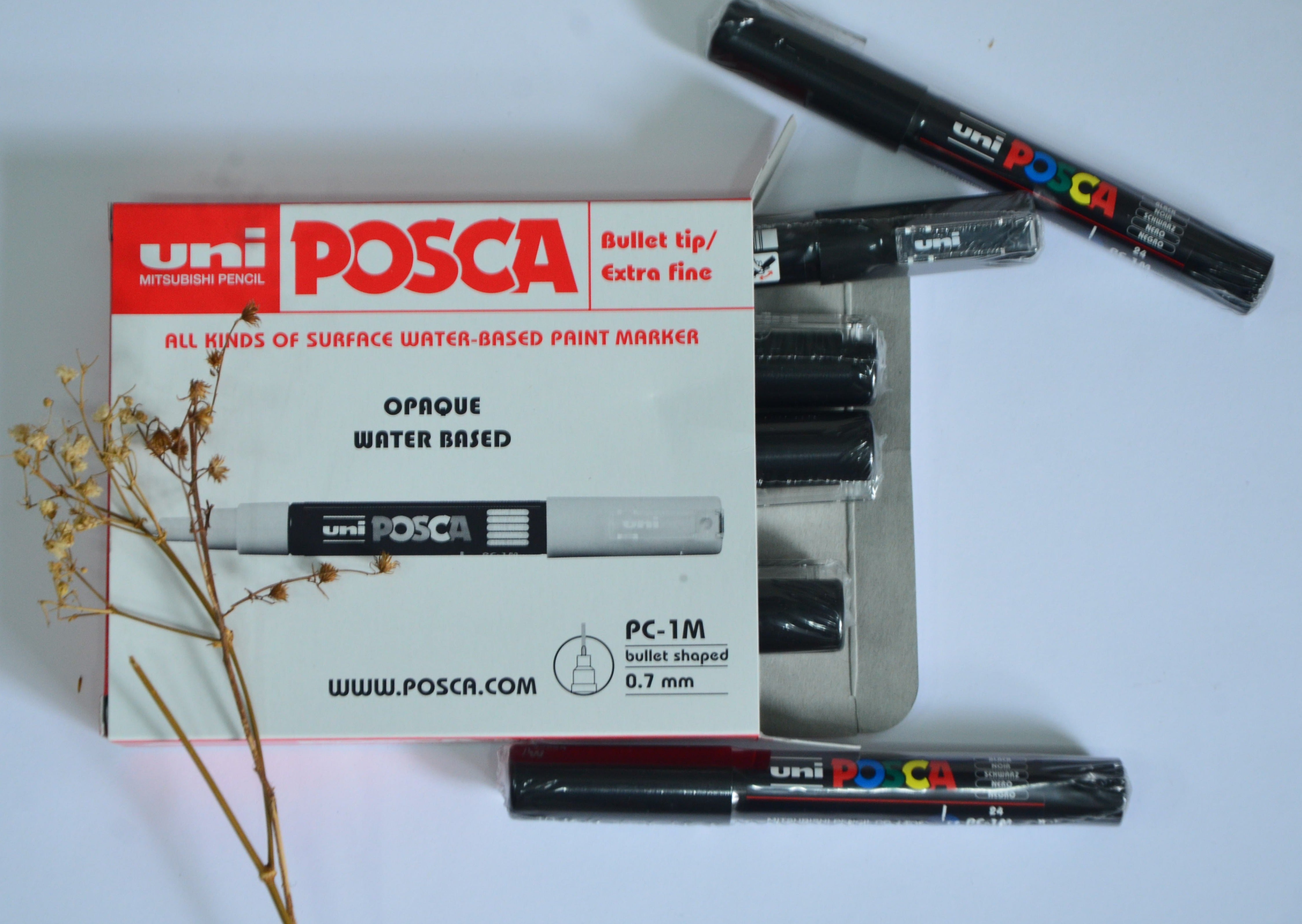 Uni POSCA Permanent Marker (PC-1M) Black – Premium Stationers