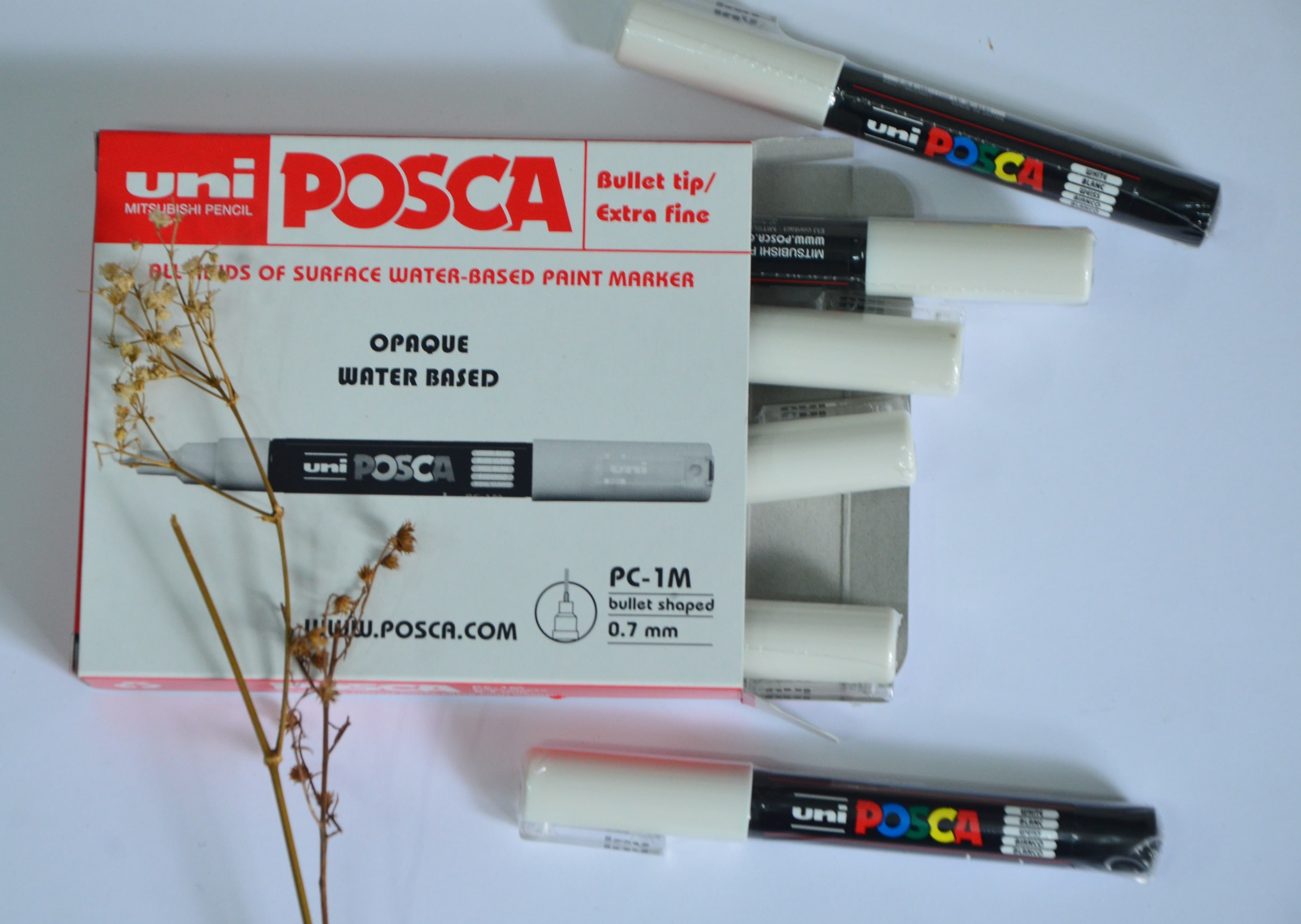 Uni POSCA Permanent Marker (PC-1M) - White – Premium Stationers