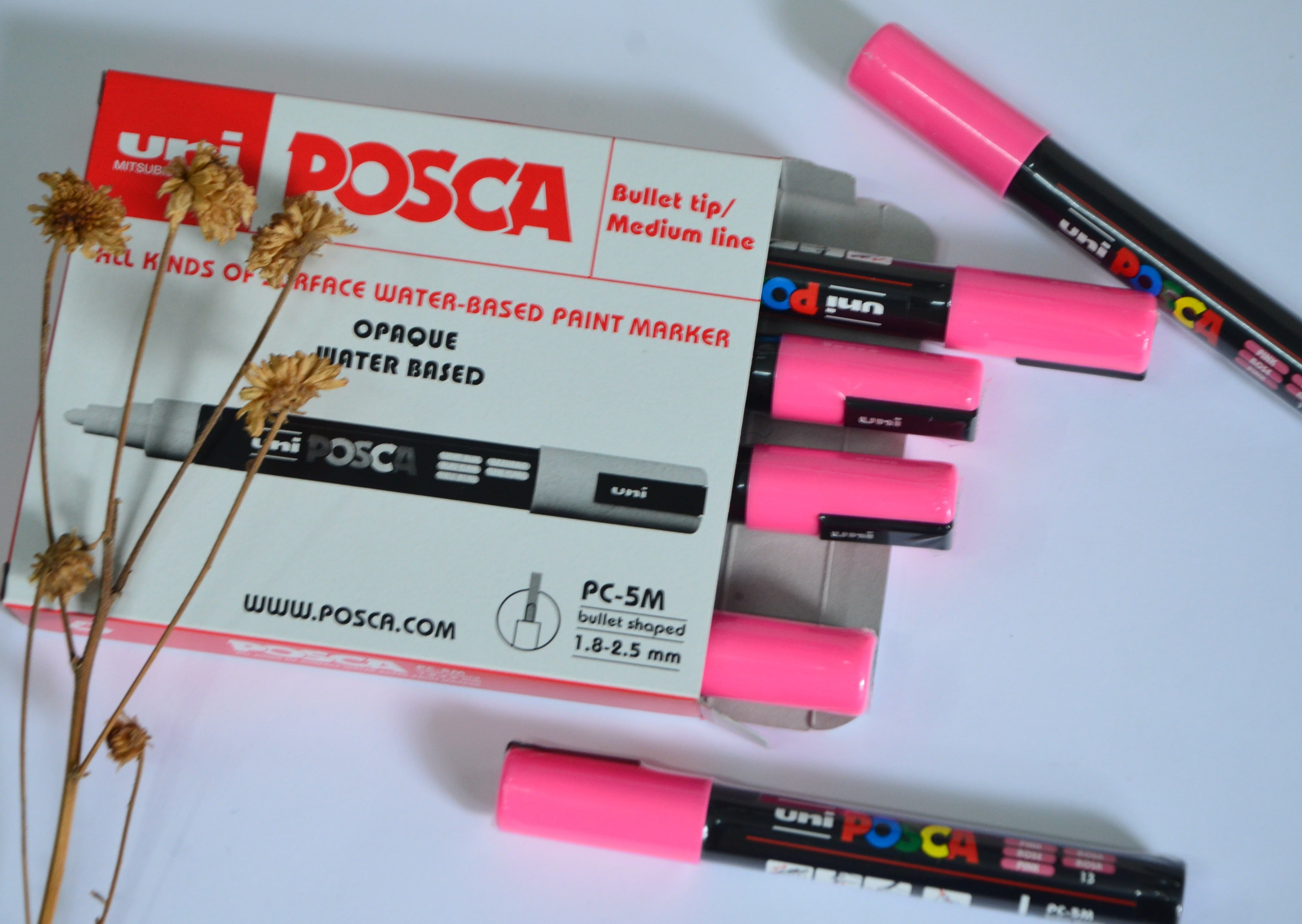 Uni POSCA Permanent Marker (PC-5M) - Pink – Premium Stationers