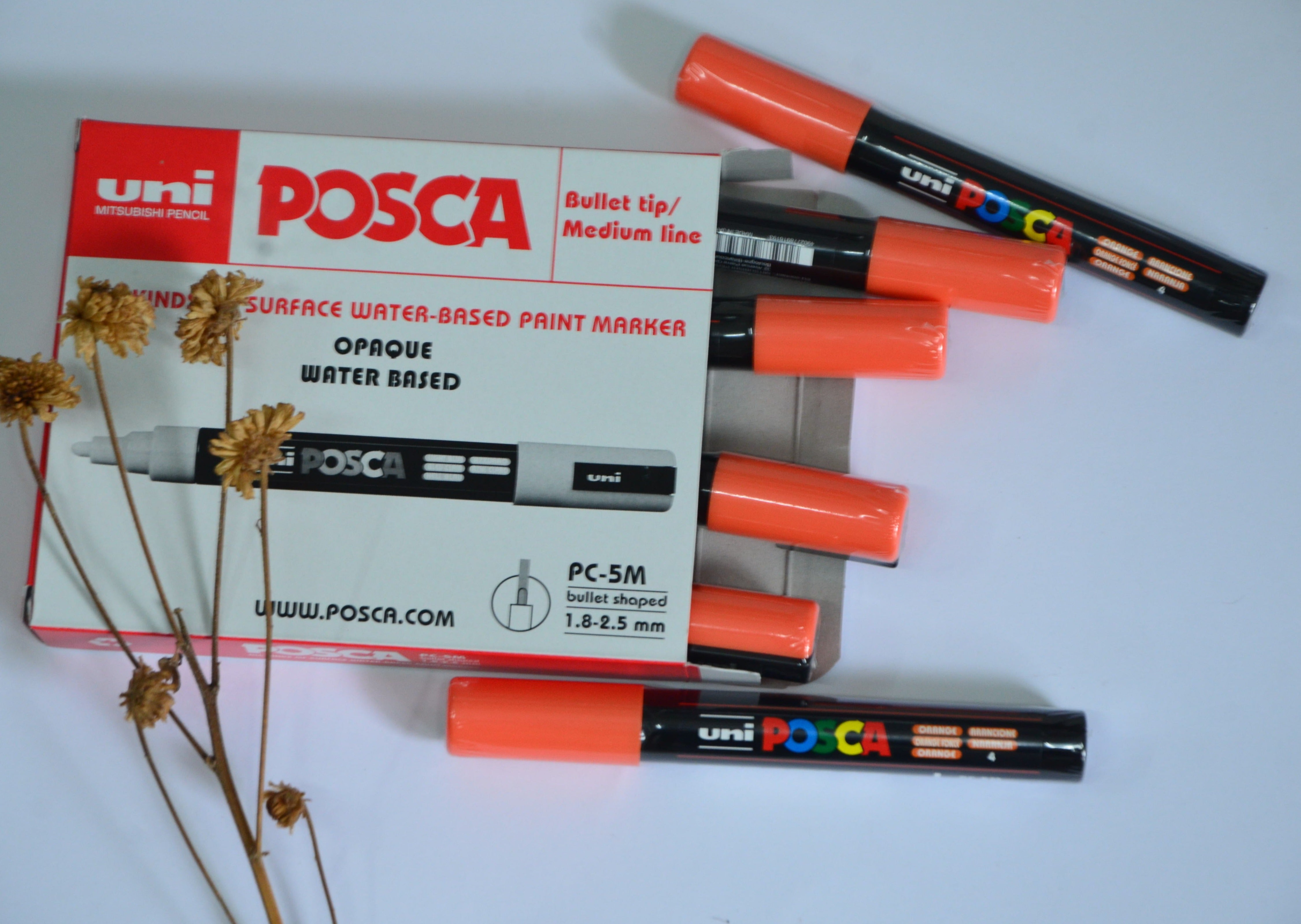 Uni POSCA Permanent Marker (PC-5M) - Orange – Premium Stationers