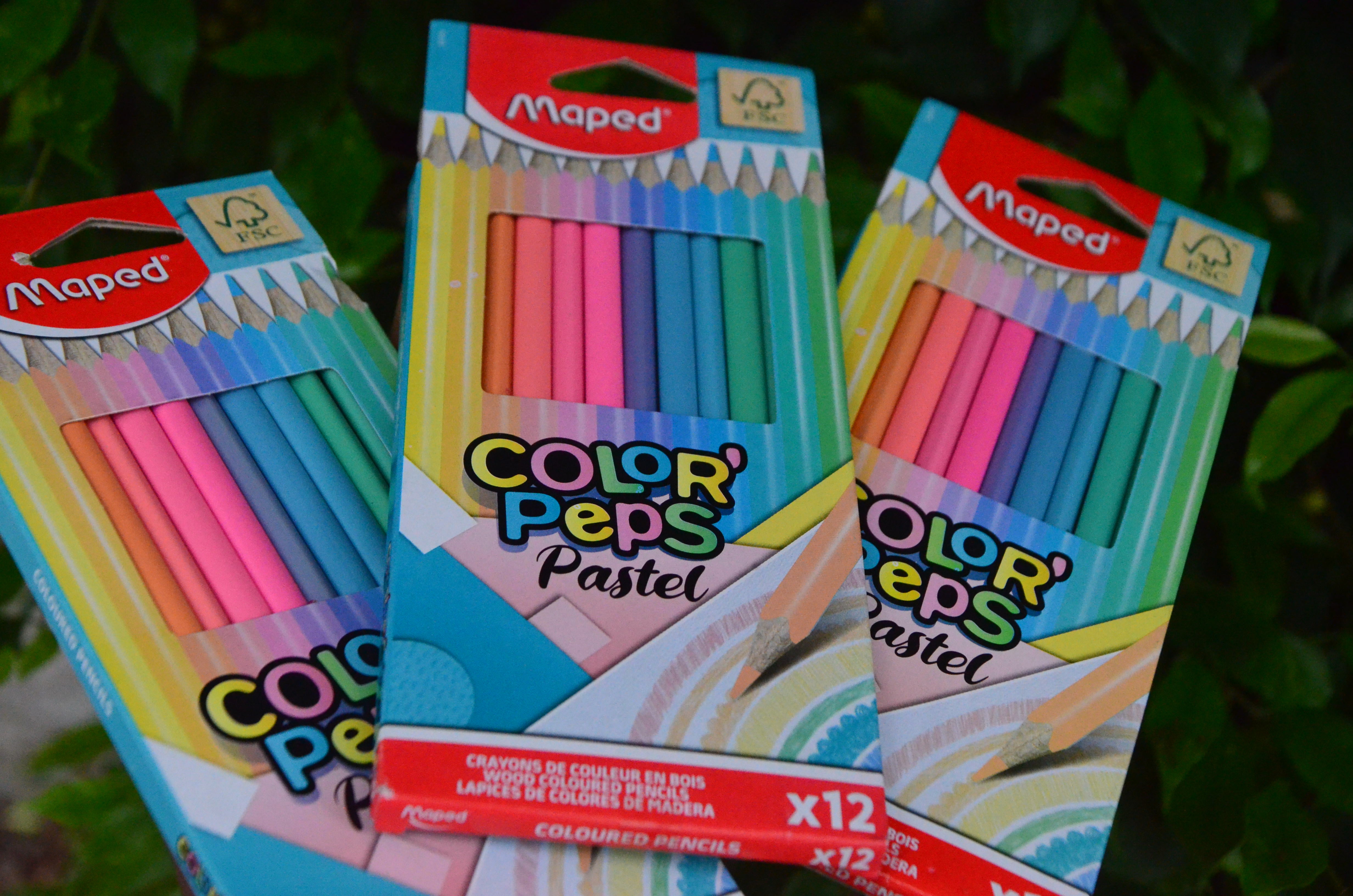 Maped Color'peps Pastel pencils 12colour set – Premium Stationers