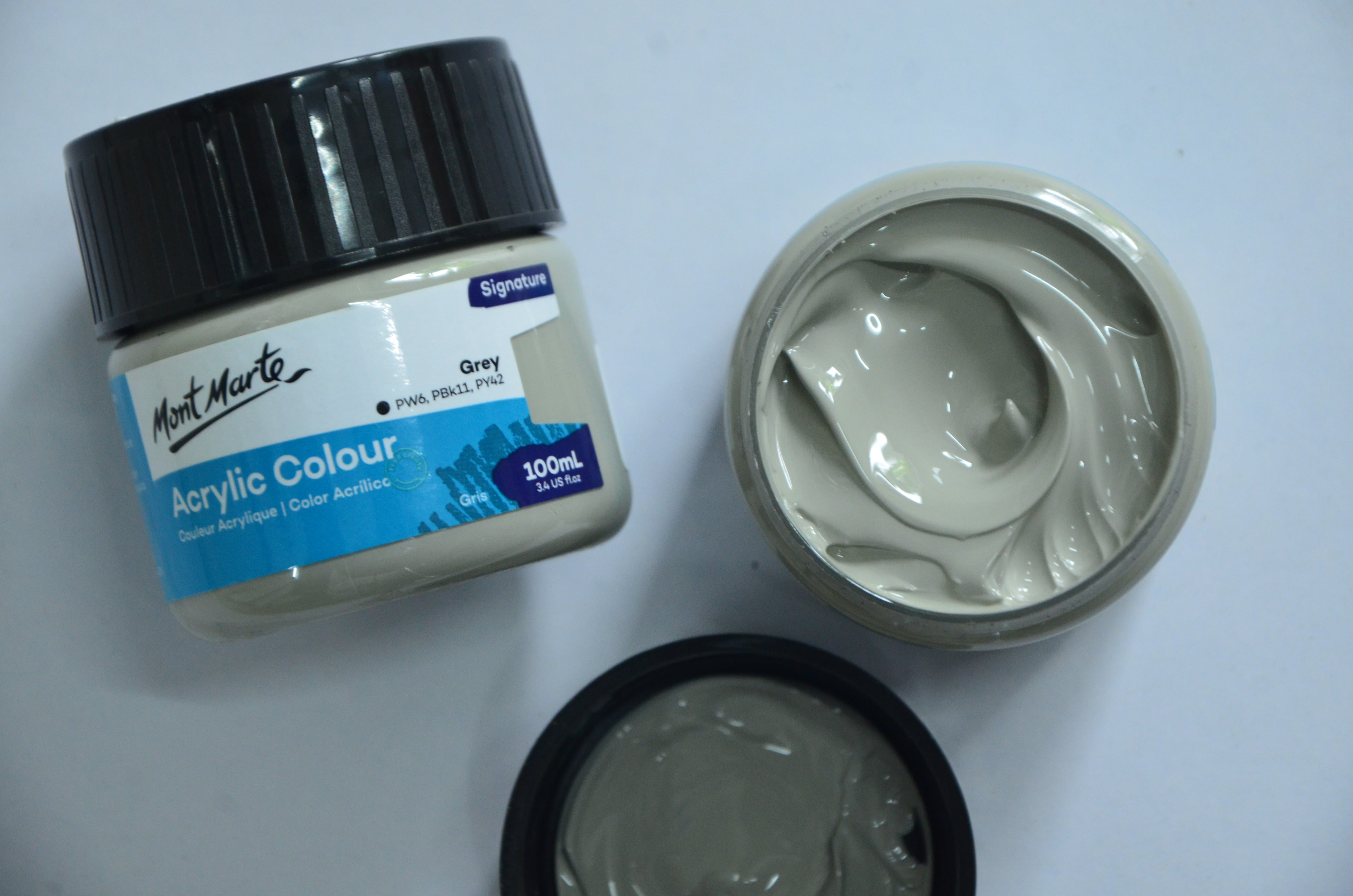 Mont Marte Acrylic Paint 100ml (Grey) – Premium Stationers