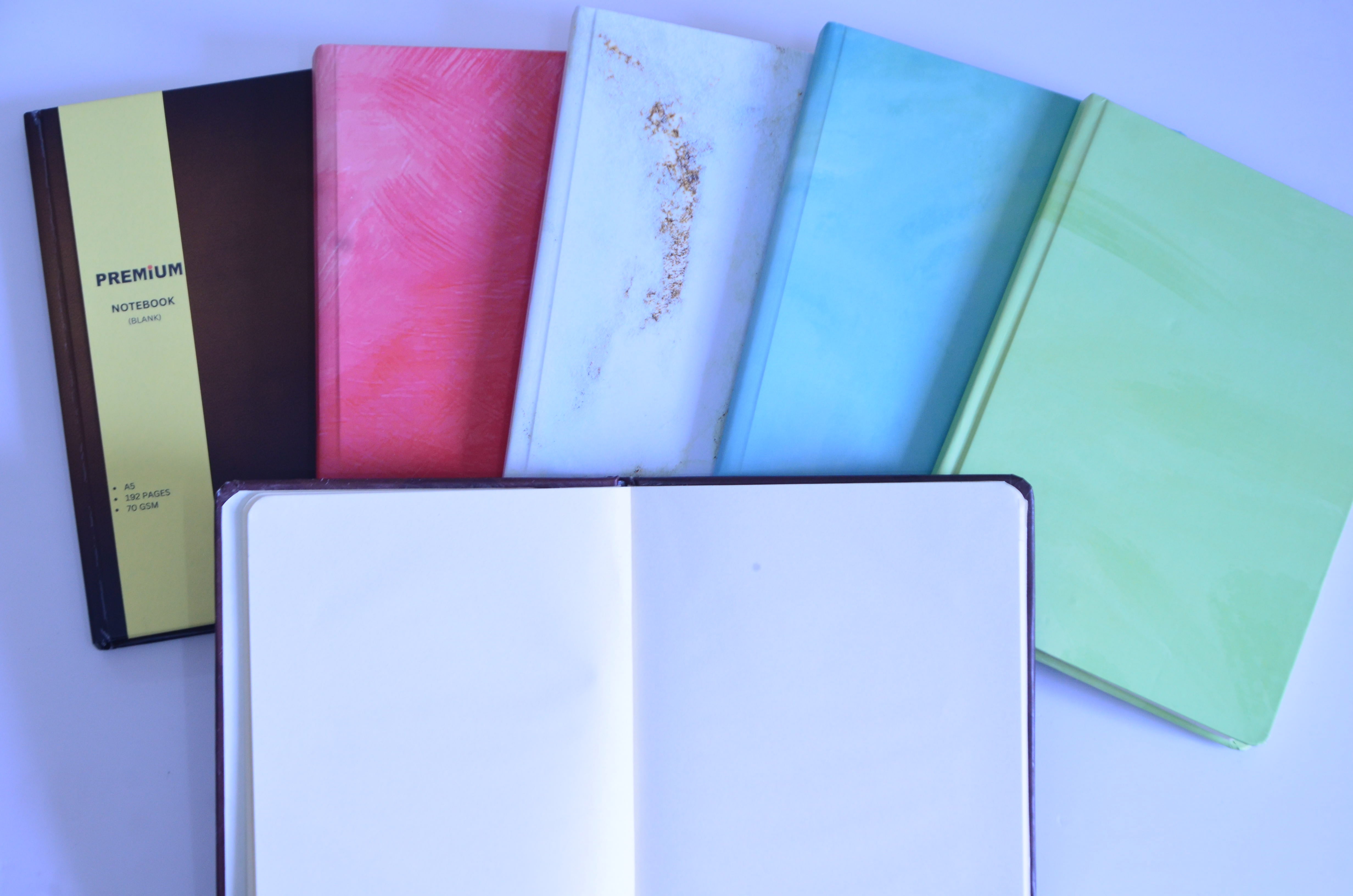 Premium Notebook A5 Hard Cover Blank – Premium Stationers