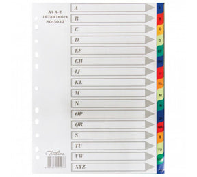 File Divider A-Z Colour (PVC) – Premium Stationers