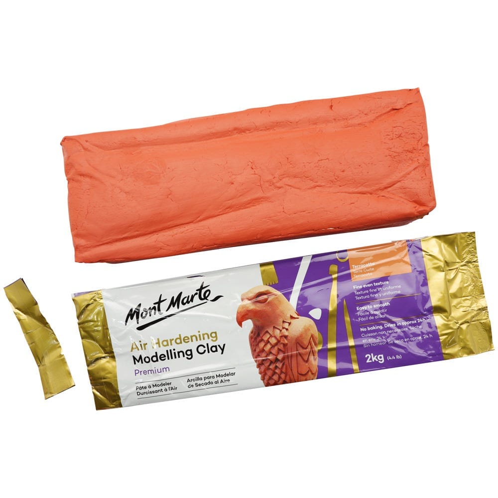 Mont Marte Modelling Clay 2kg Terracotta – Premium Stationers