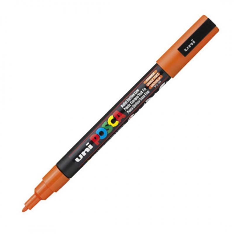 Uni POSCA Permanent Marker (PC-3M) - Orange – Premium Stationers