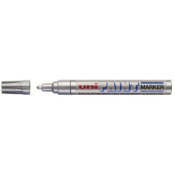 Uni Permanent Paint Marker (Px20) - Silver – Premium Stationers