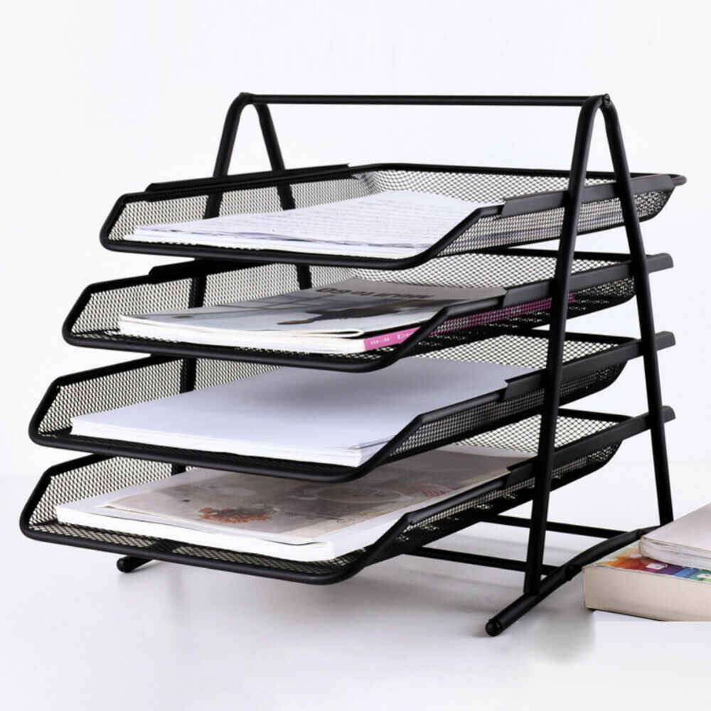 Filing Tray Steel Mesh 4 Tray – Premium Stationers