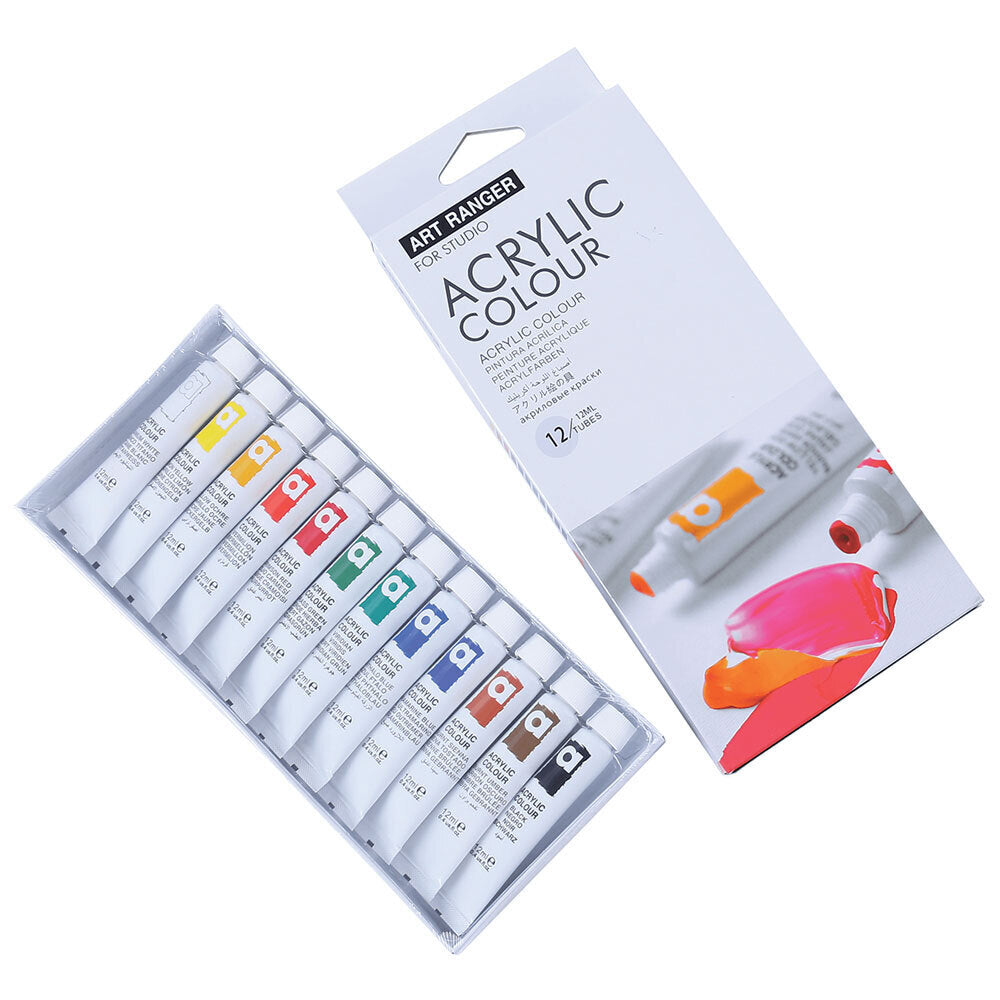 Art Ranger Acrylic 12Colours Set 12ml Tube – Premium Stationers