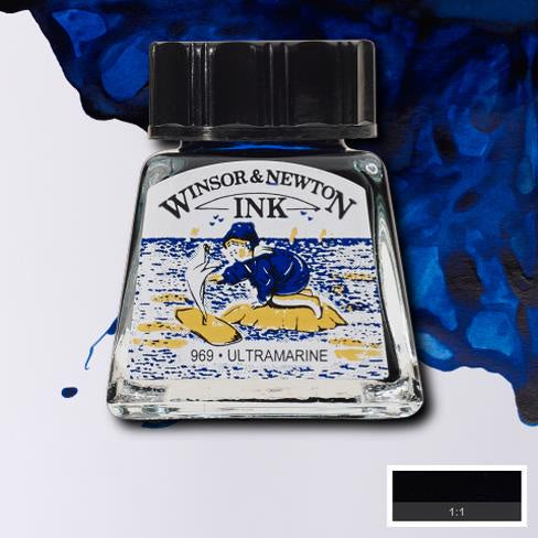Winsor & Newton Drawing Ink - 14ml - Ultramarine – Premium Stationers