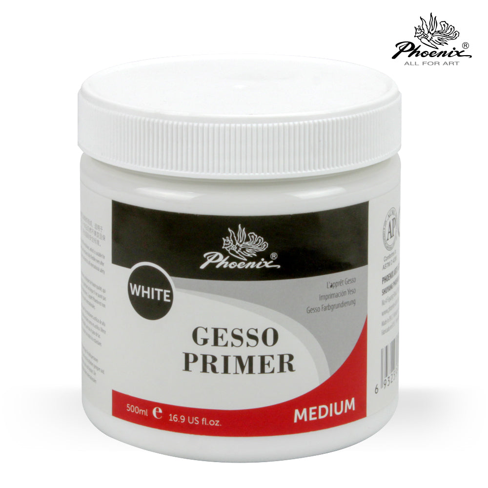 Phoenix White Gesso Medium 500ml – Premium Stationers