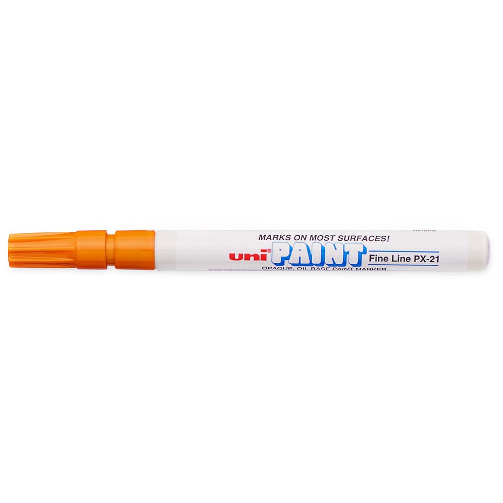 Uni Permanent Paint Markers (Px21) - Orange – Premium Stationers