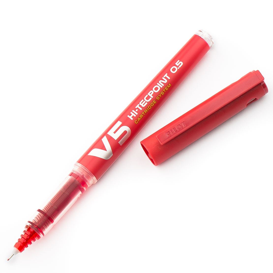 Pilot Gel Pen (Hi-tecpoint V5-0.5) - Red – Premium Stationers